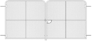 DOUBLE LEAF SECURITY GATE - FOR WIDER OPENINGS - VG2 - Gates and ...