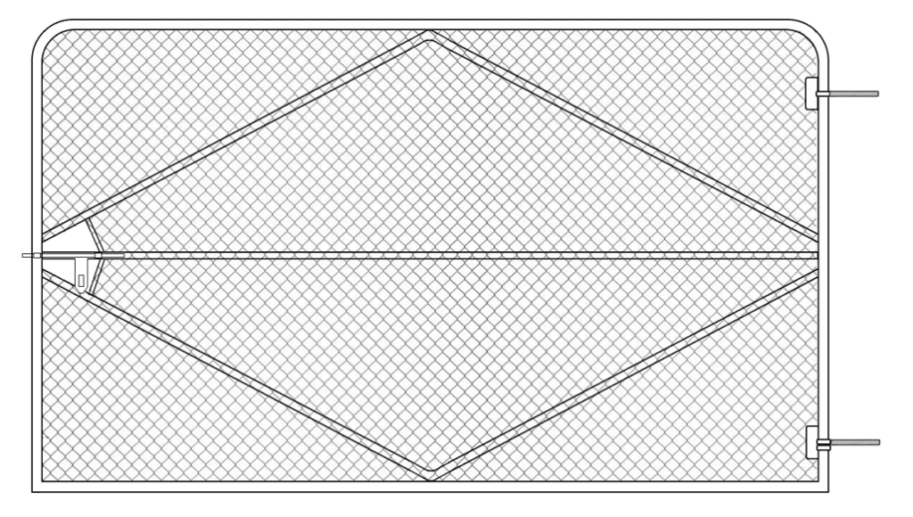 SINGLE LEAF SECURITY GATE - FOR WIDE OPENINGS - VG1 - Gates and fencing ...