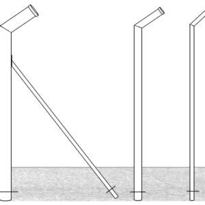 Tubular fence posts with overhang Archives - Gates and fencing at Van ...