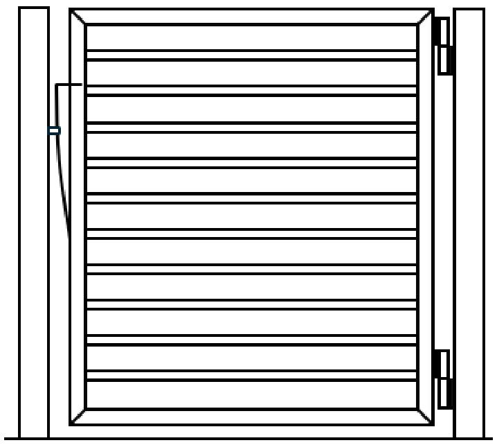 MODERN RESIDENTIAL GATE - MC1 TYPE - Gates and fencing at Van Schoor